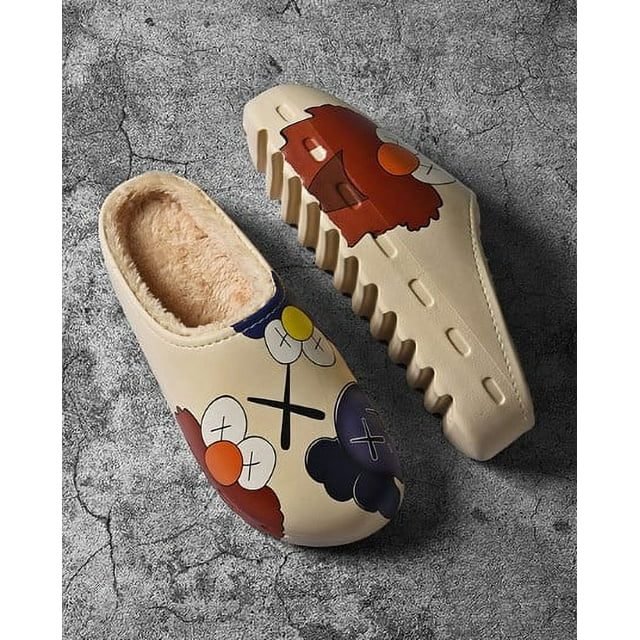 Slippers for Woman Mens Indoor Outdoor EVA Waterproof Fur Lined Clog ...