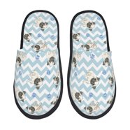 Comfies Womens Boxer, Uncropped Dog Slippers - Sherpa Lined Animal ...