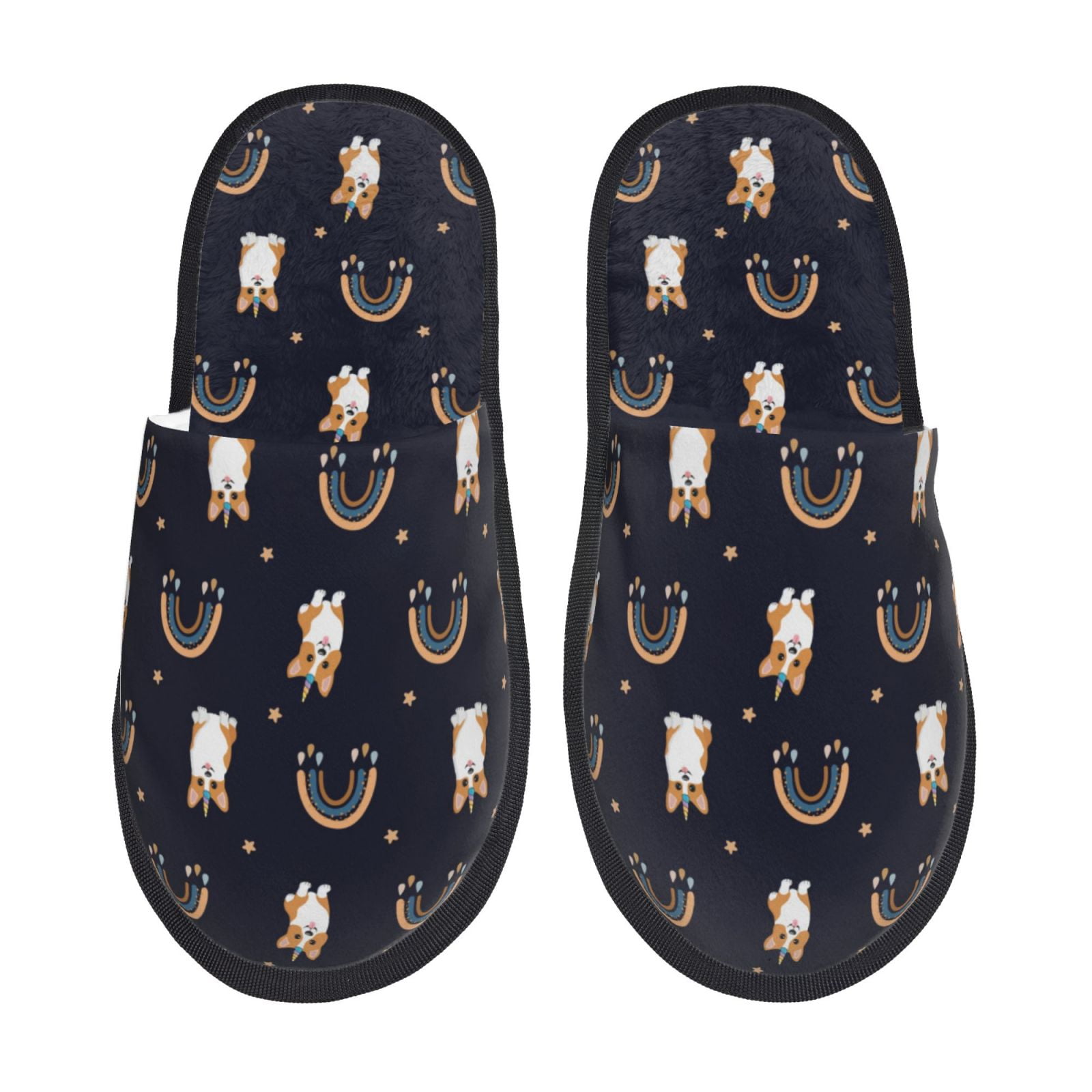 Slippers for Women, Classic Cute Corgi Dog Funny Womens Slippers Fuzzy ...