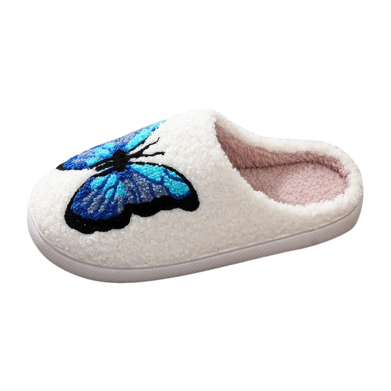 Slippers for Women Cute Plush Cozy Loafer with Polar Lining Comfy Non ...