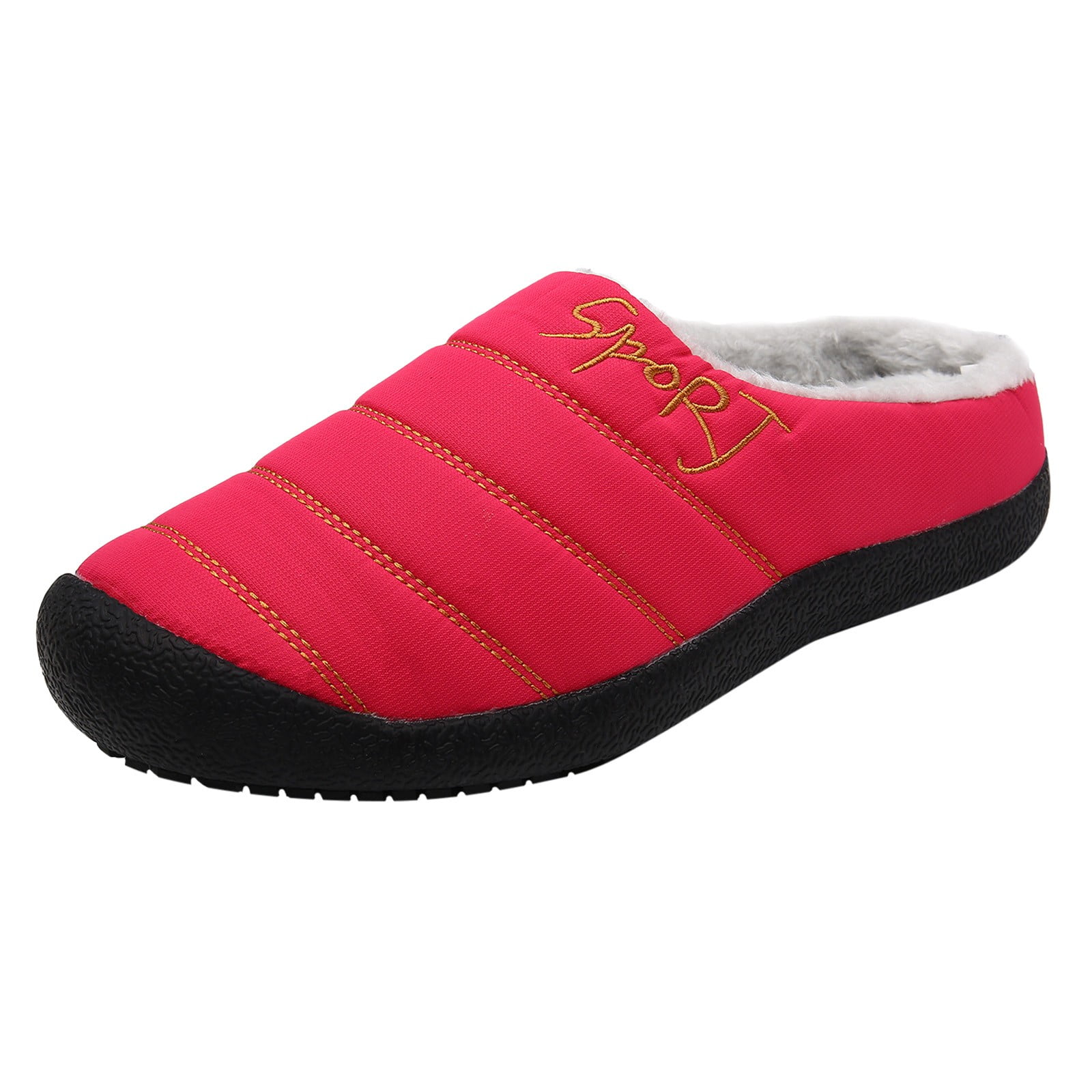 Slippers for Women,Lined Indoor Outdoor Comfort Slide On Slippers Cozy ...