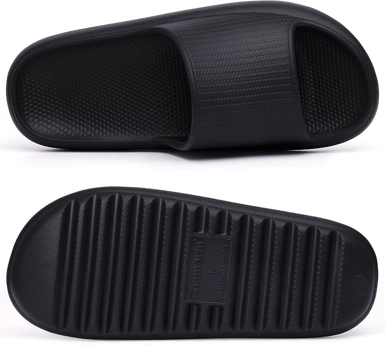 Slippers for Women Memory Foam House Bedroom Corduroy Crossbands Open ...