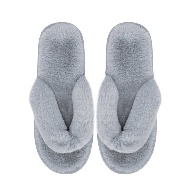 Slippers for Women, Memory Foam Two-Tone Non-Slip Fuzzy House Slippers ...
