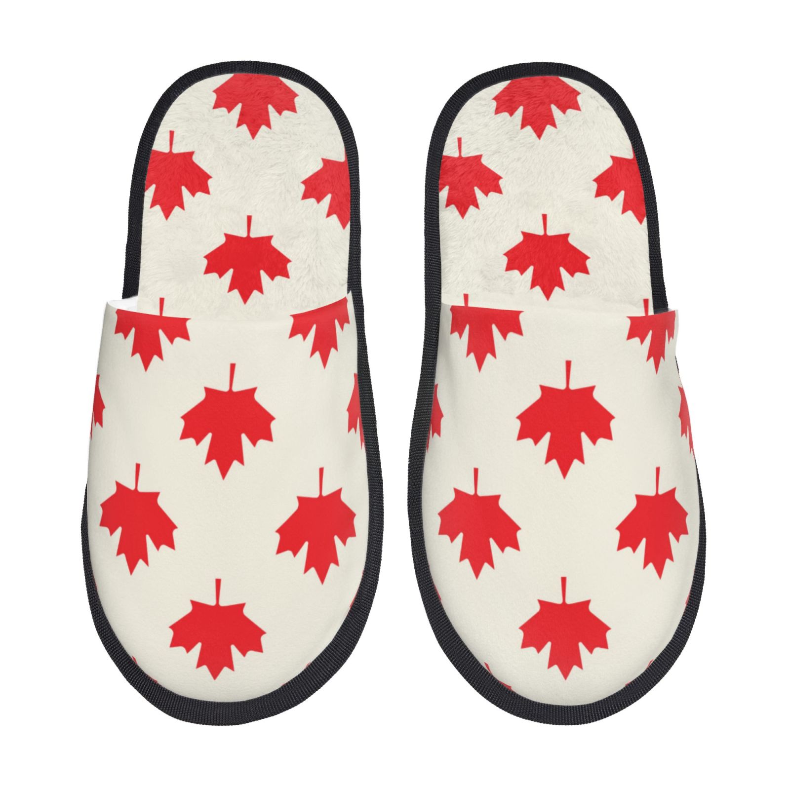 Slippers for Women/Men - Happy Canada Day Soft Plush Warm Slip-on ...