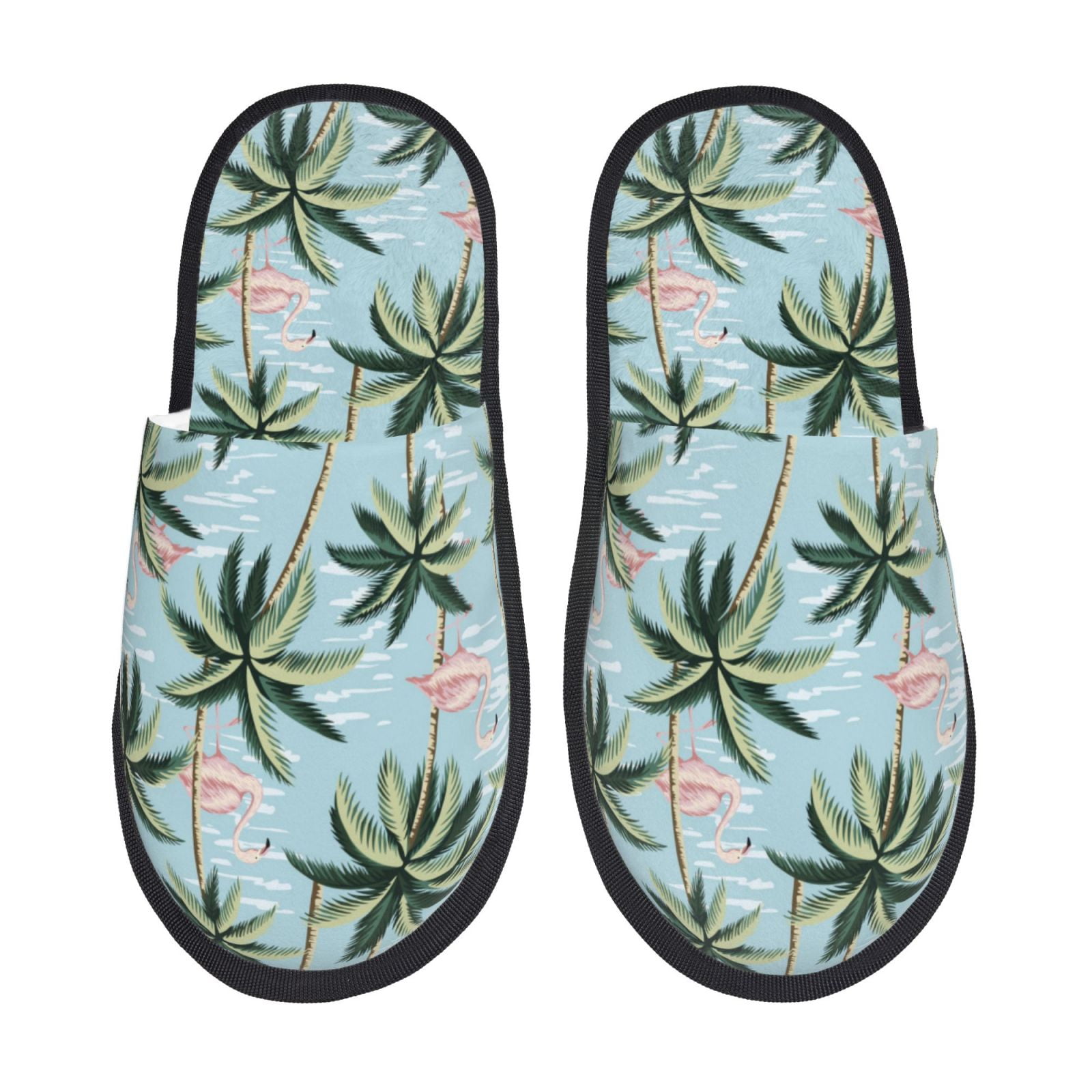 Slippers for Women/Men - Hawaiian Style Flamingo Soft Plush Warm Slip ...