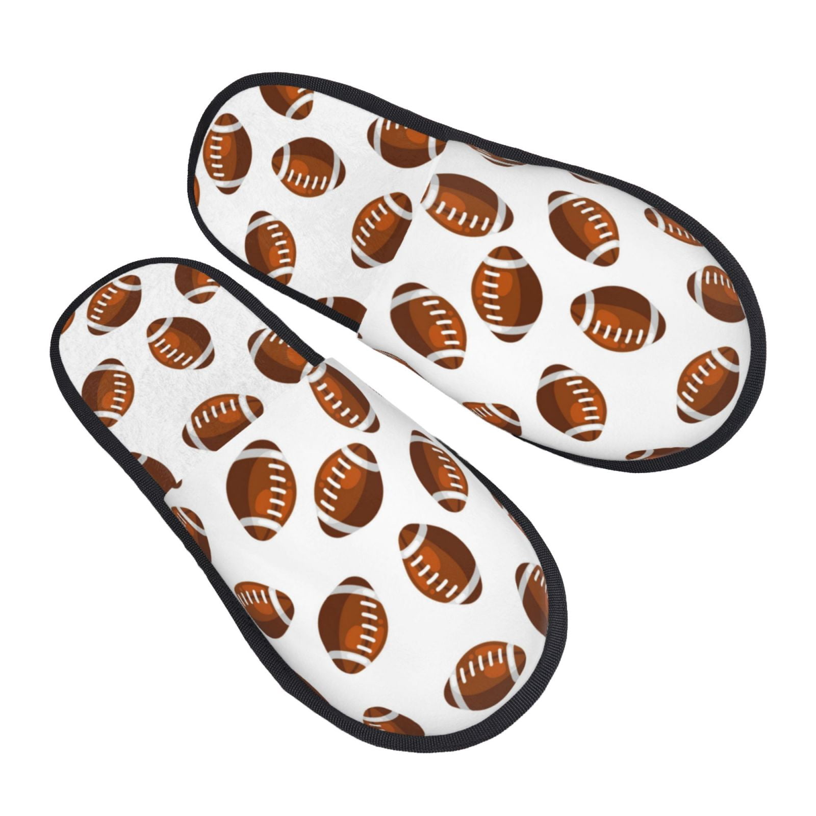 Slippers for Women/Men - brown rugby American football Soft Plush Warm ...
