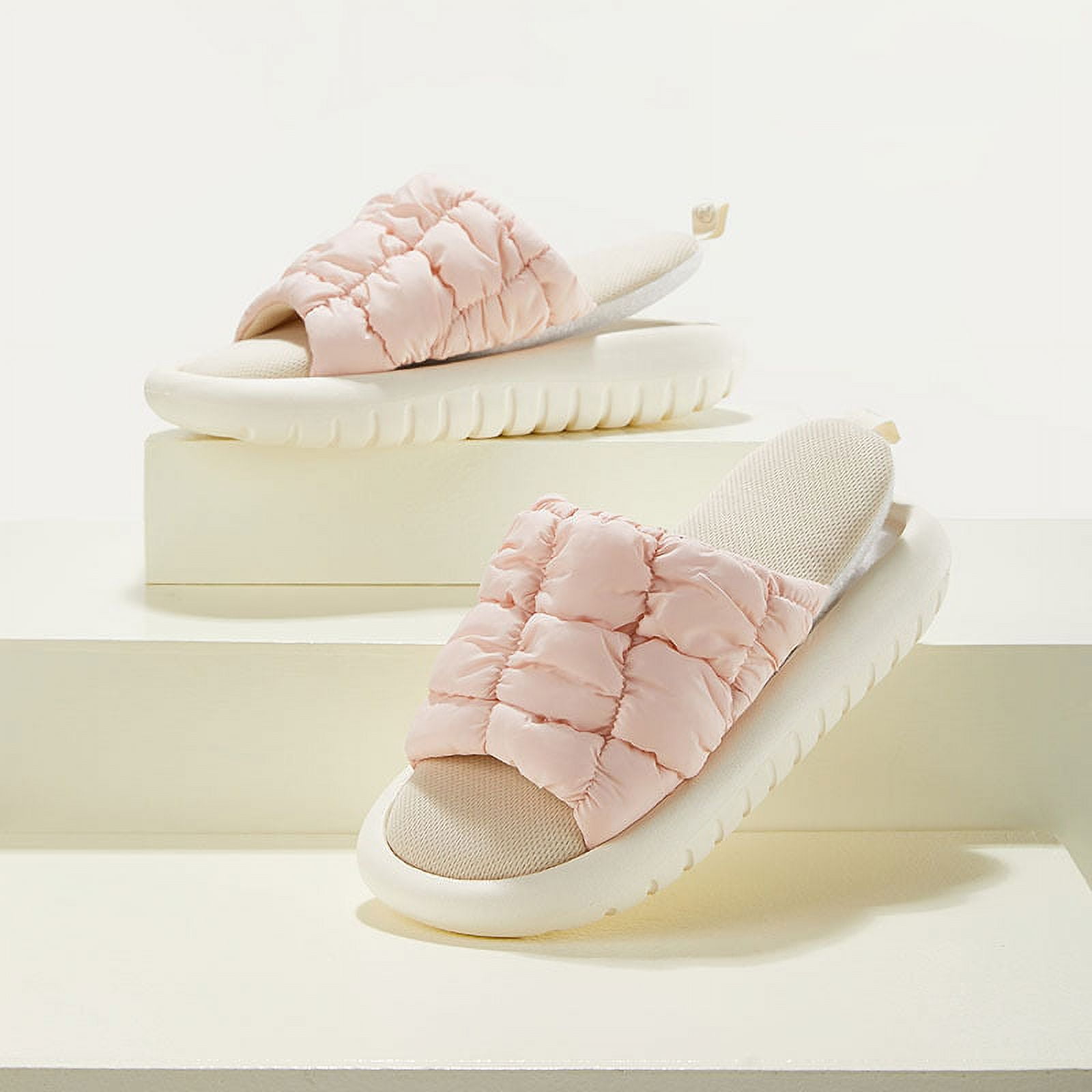 Slippers for Women Soft Breathable Slides Cloud SlippersOpen Toe House ...