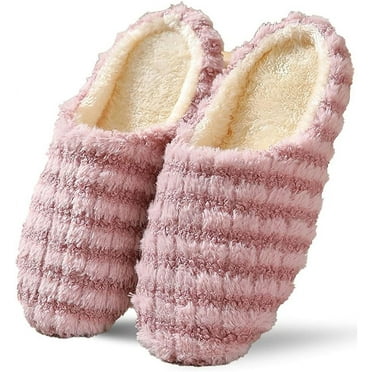 HOMEHOT Girls Bedroom Slippers, Memory Foam, Indoor Outdoor, Rubber ...