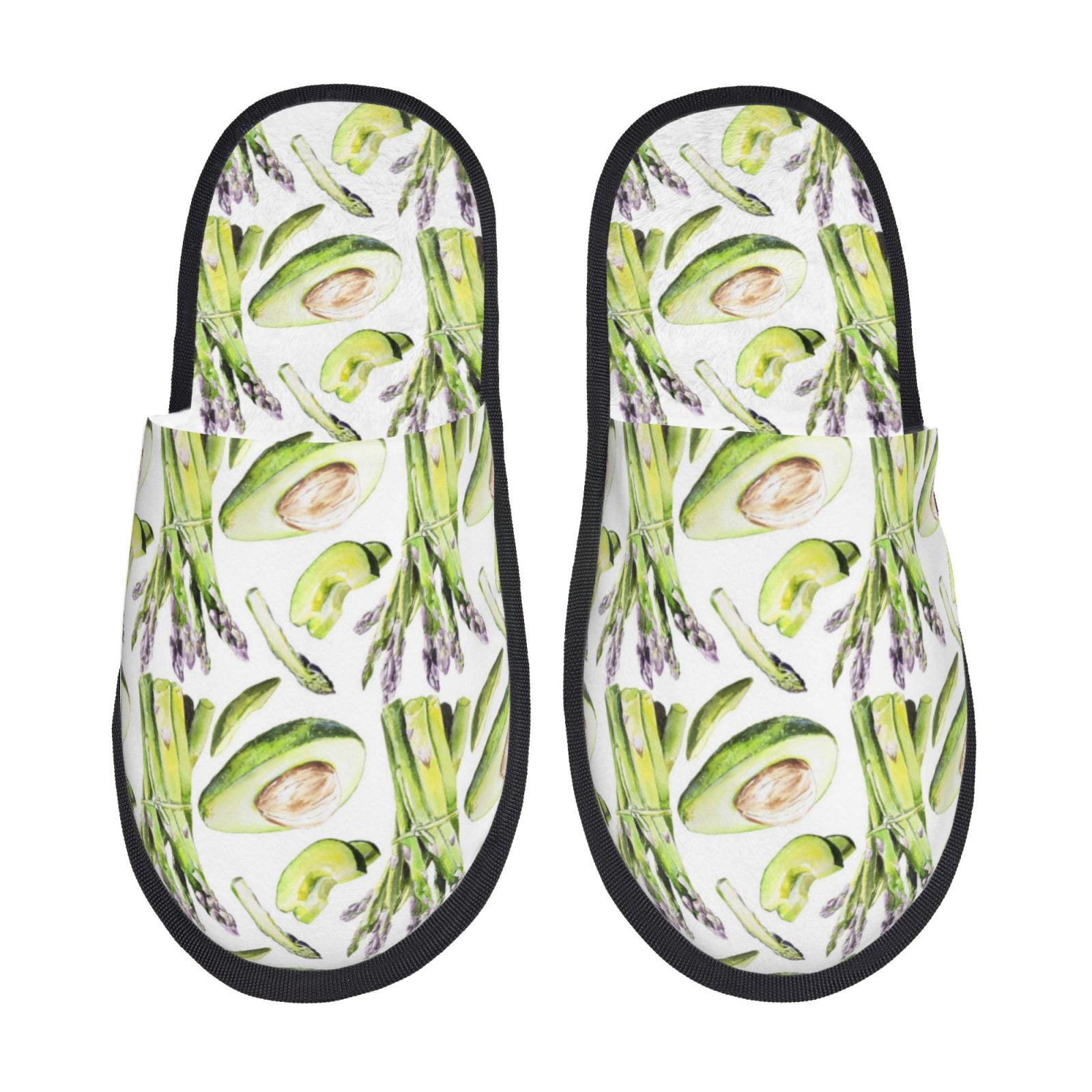 Slippers for Women, avocado Asparagus Womens Slippers Fuzzy Winter ...