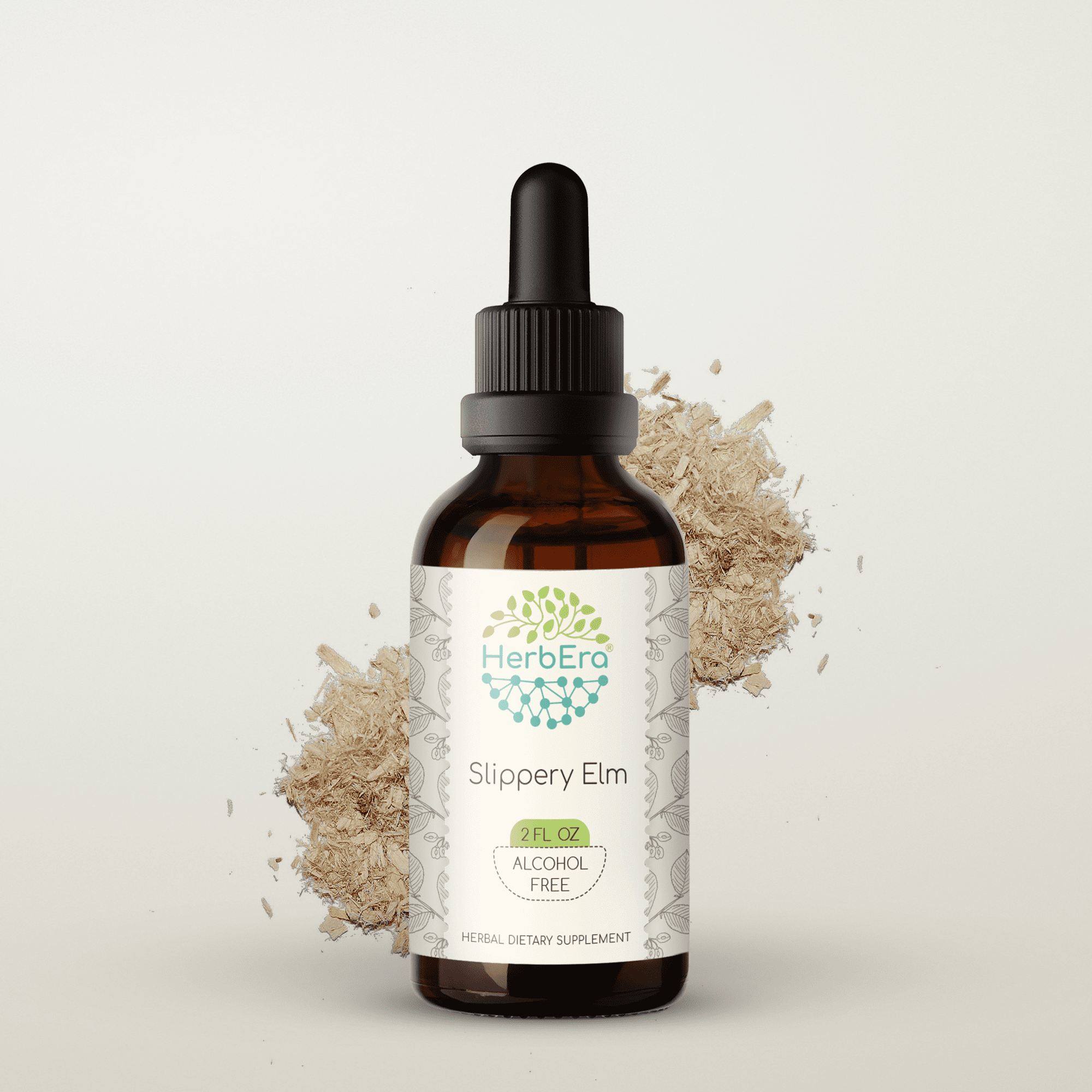 Slippery Elm Alcohol-FREE Herbal Extract Tincture, Super-Concentrated ...
