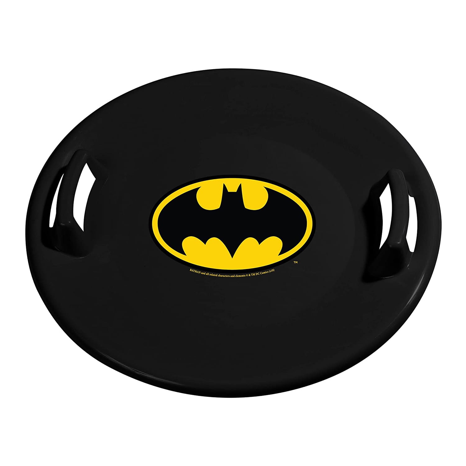 Slippery Racer Downhill Pro Round Batman Plastic Saucer Disc Snow Sled ...