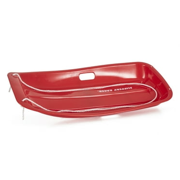 Slippery Racer Downhill Xtreme Toboggan Heavy-Duty Plastic Snow Sled ...
