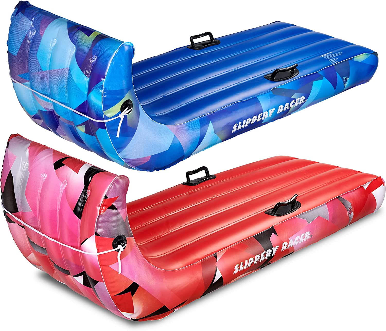 Slippery Racer Giant Inflatable Toboggan Snow Sled for Adults and Kids ...