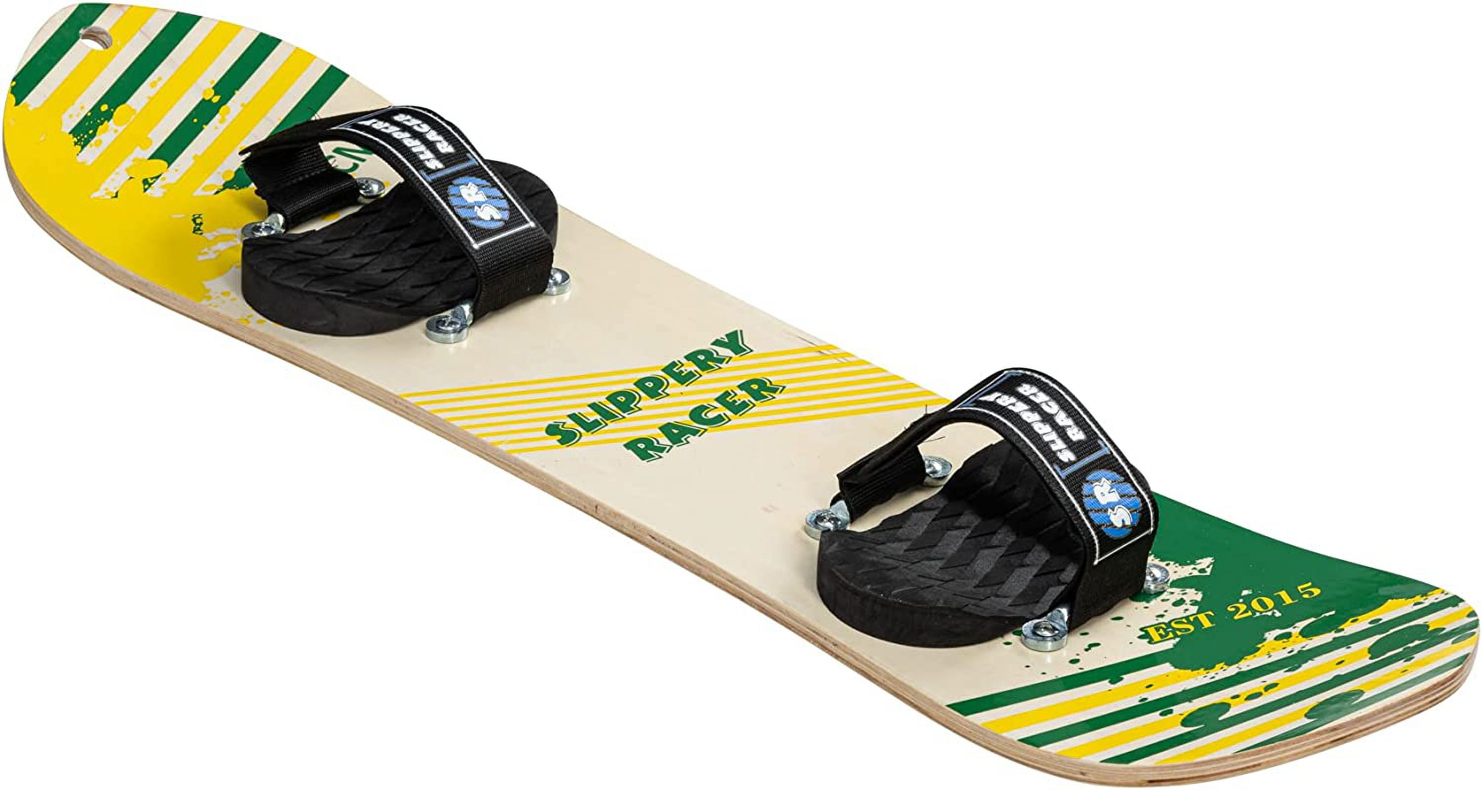 Slippery Racer Kids Hardwood Snowboard with Velcro Binding-90CM ...