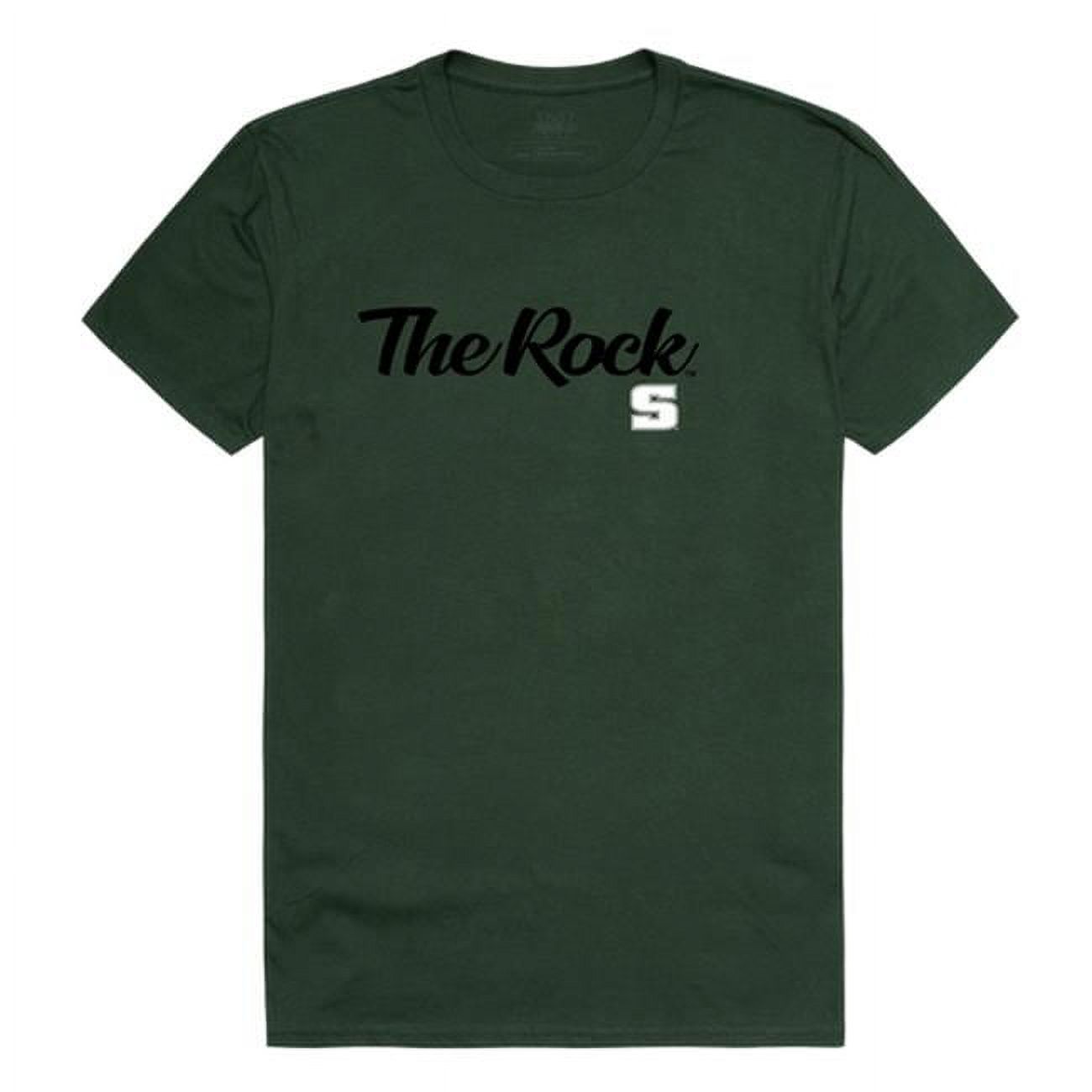Slippery Rock University The Rock Script T-Shirt, Forest Green - Large ...