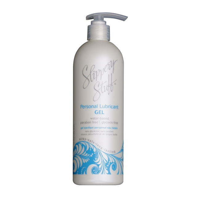 Slippery Stuff Water-based Jelly, 16-oz Bottle with Convenient ...