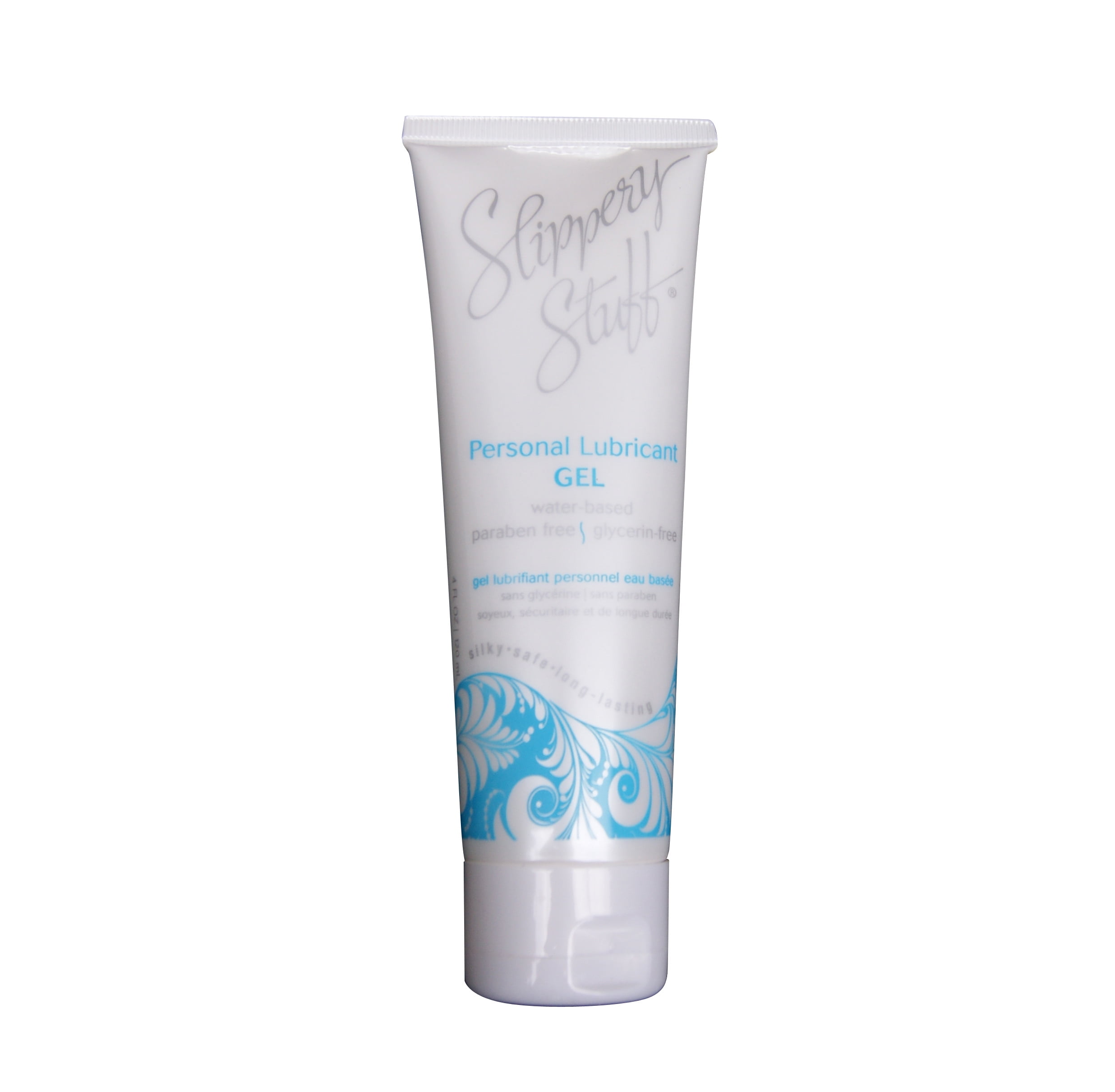 Slippery Stuff Water-based Lubricant Jelly, 4-oz Tube with Flip-top Cap ...