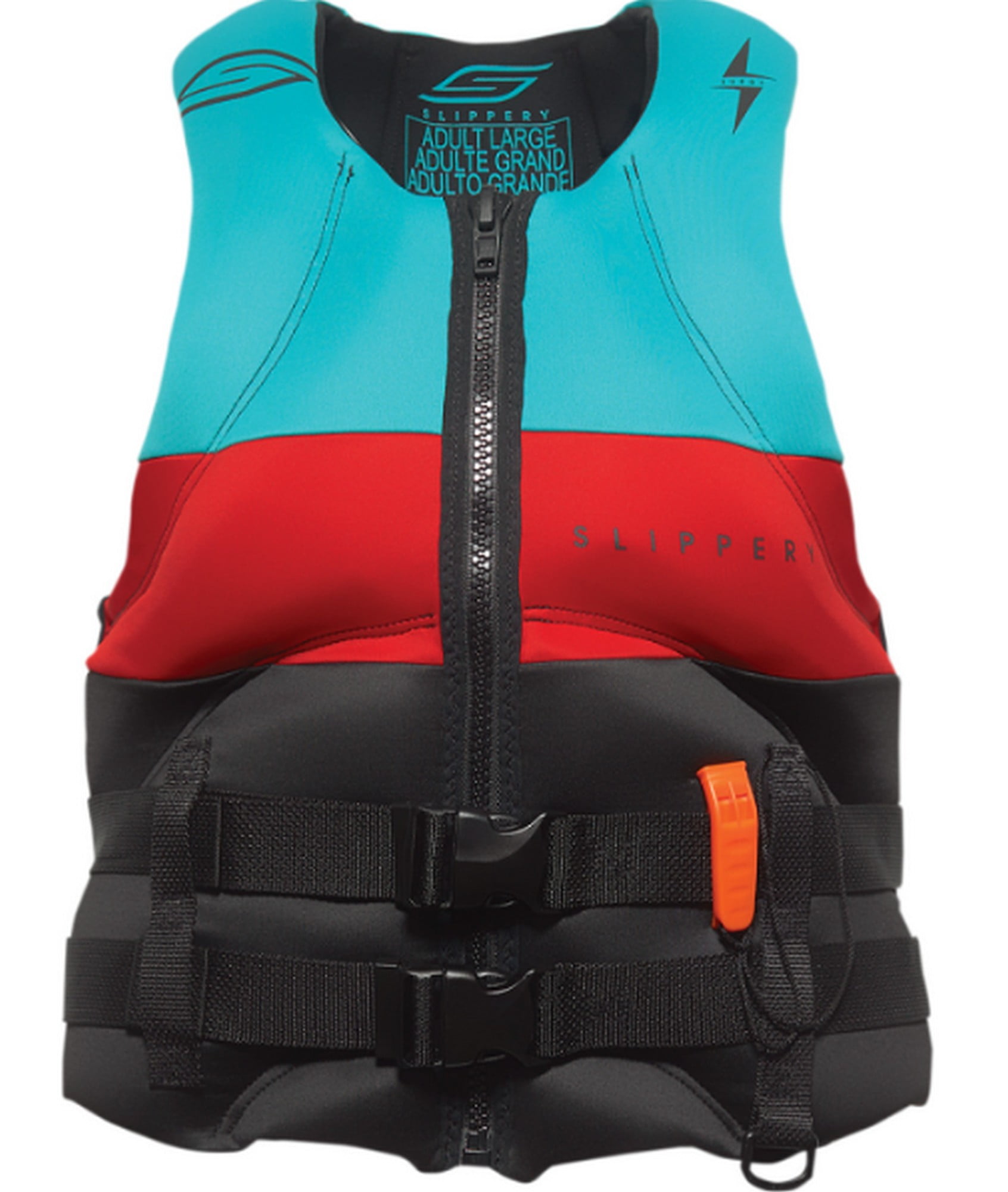 Slippery Surge Neo Mens Life Vest Black/Aqua XXL - Walmart.com