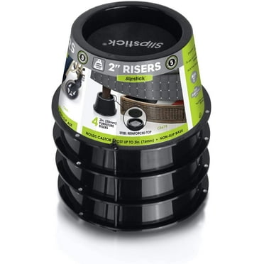 2" Lift Furniture Risers / Bed Risers, Adds 2 inches Height, Set Of 4 ...