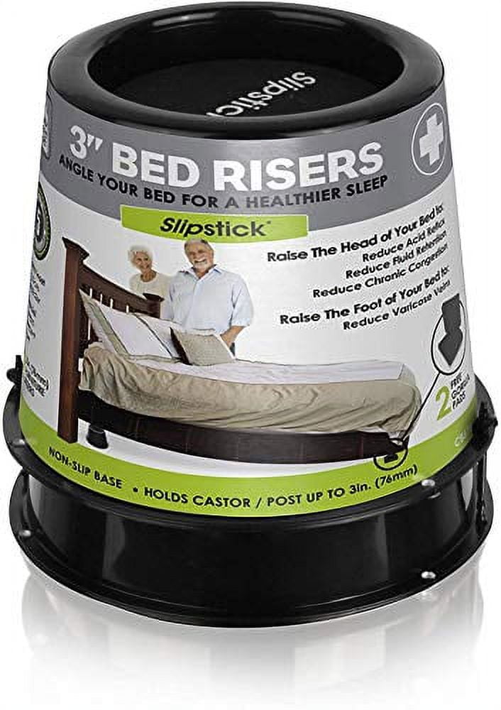 Slipstick Medical Bed Risers for Height Adjustment, Incline Bed ...