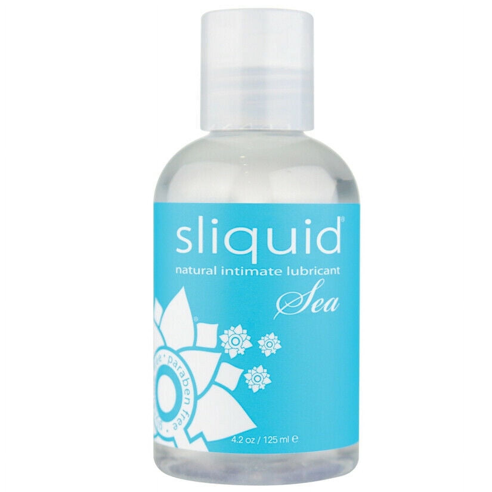Sliquid Naturals Sea, Water Based Personal Lubricant Infused with ...