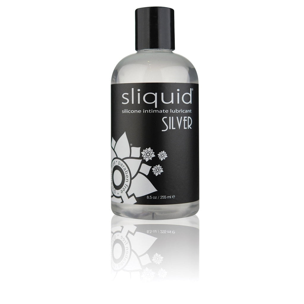Sliquid Silver Silicone Lubricant, 8.5oz, Waterproof, Vegan, Unisex ...