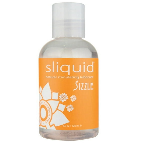 Sliquid Sizzle Natural Premium Water Based Warming + Cooling Lubricant ...