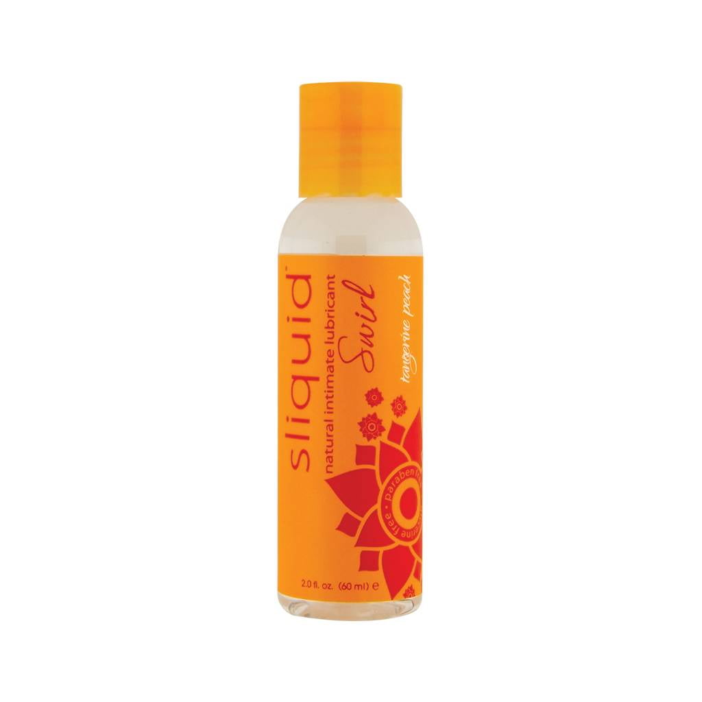 Sliquid Swirl Flavored Water Based Lubricant 2oz - Tangerine Peach ...