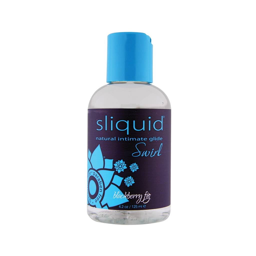 Sliquid Swirl Flavored Water Based Lubricant 4.2oz - Blackberry Fig ...