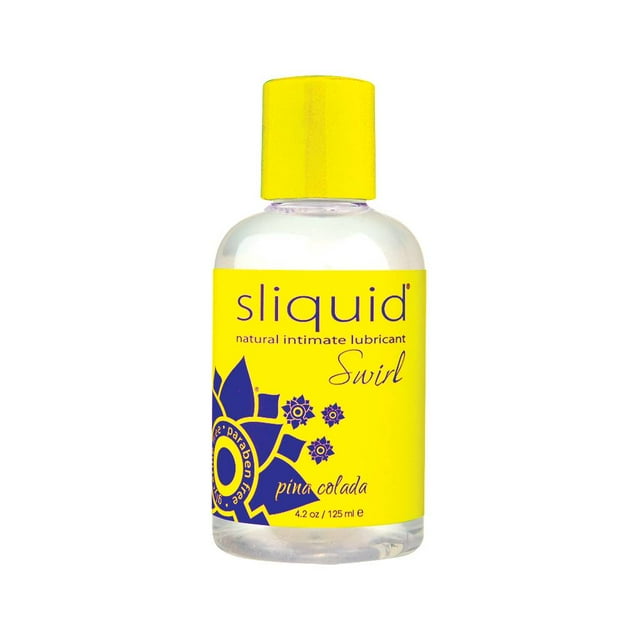 Sliquid Swirl Flavored Water Based Lubricant 4.2oz - Pina Colada ...
