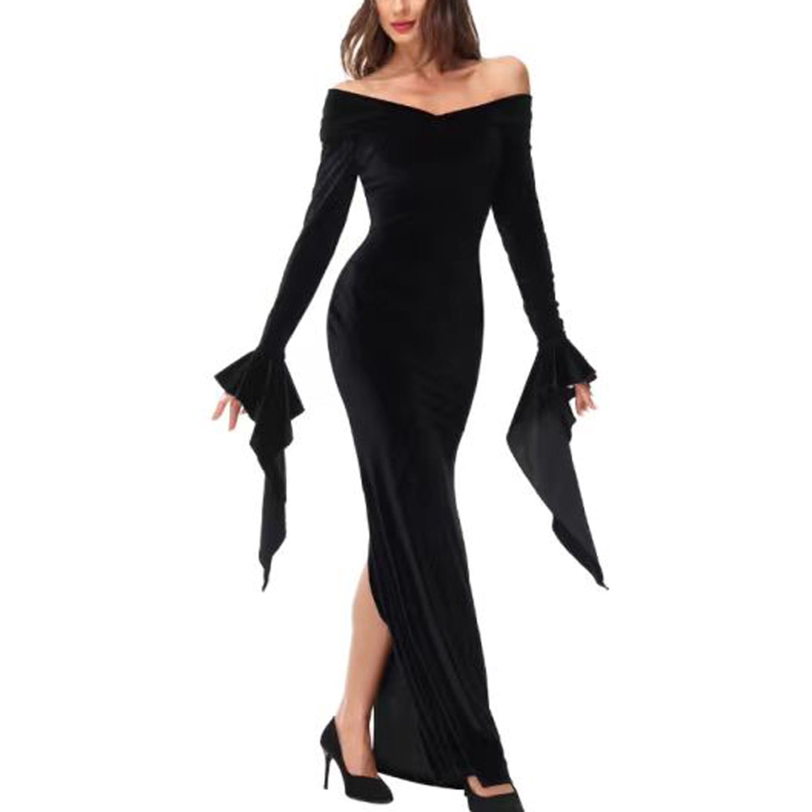 Slit Maxi Dress Cosplay Costume for Women, Halloween Costume Dress Up ...