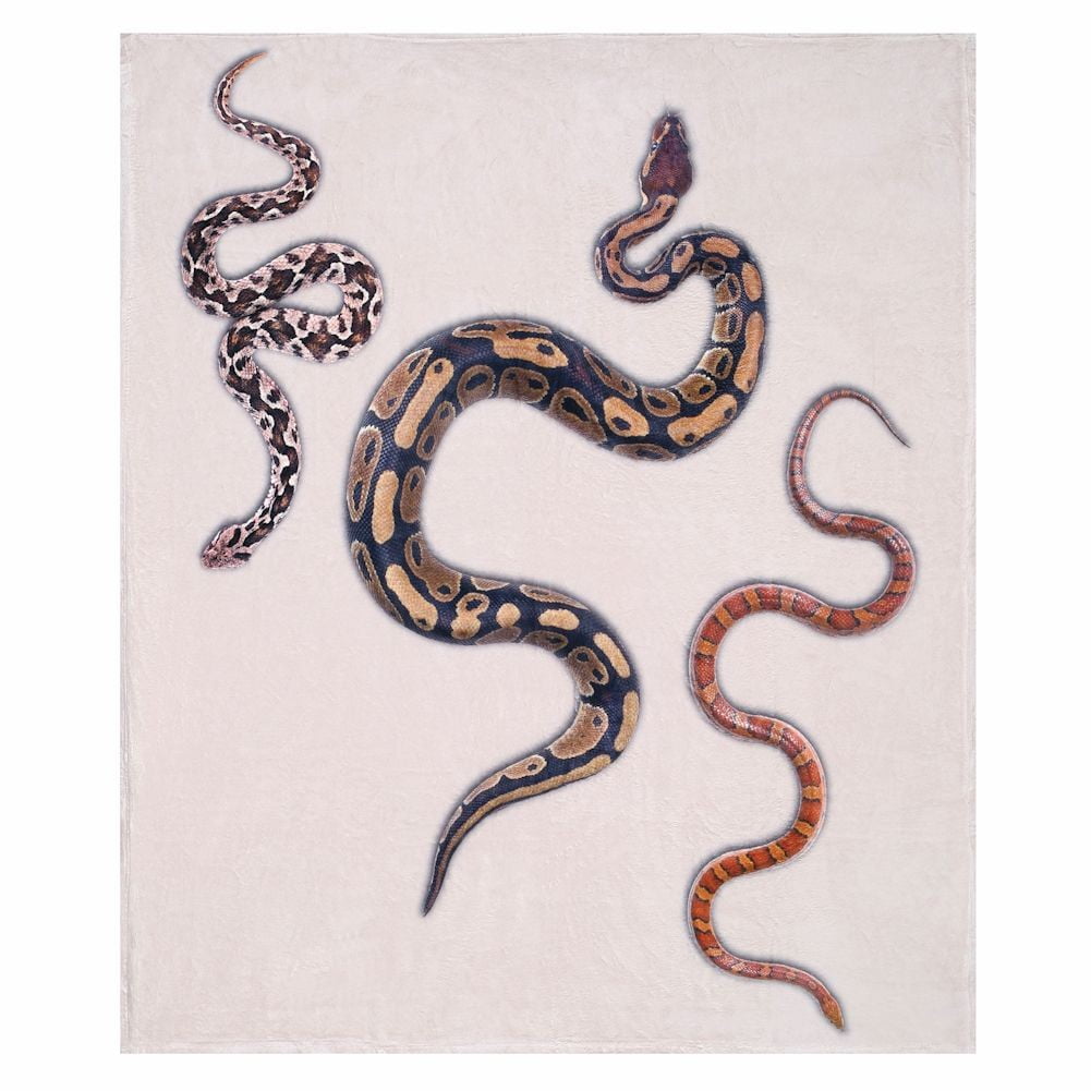 Slithering Snakes Fleece Throw Blanket - Walmart.com