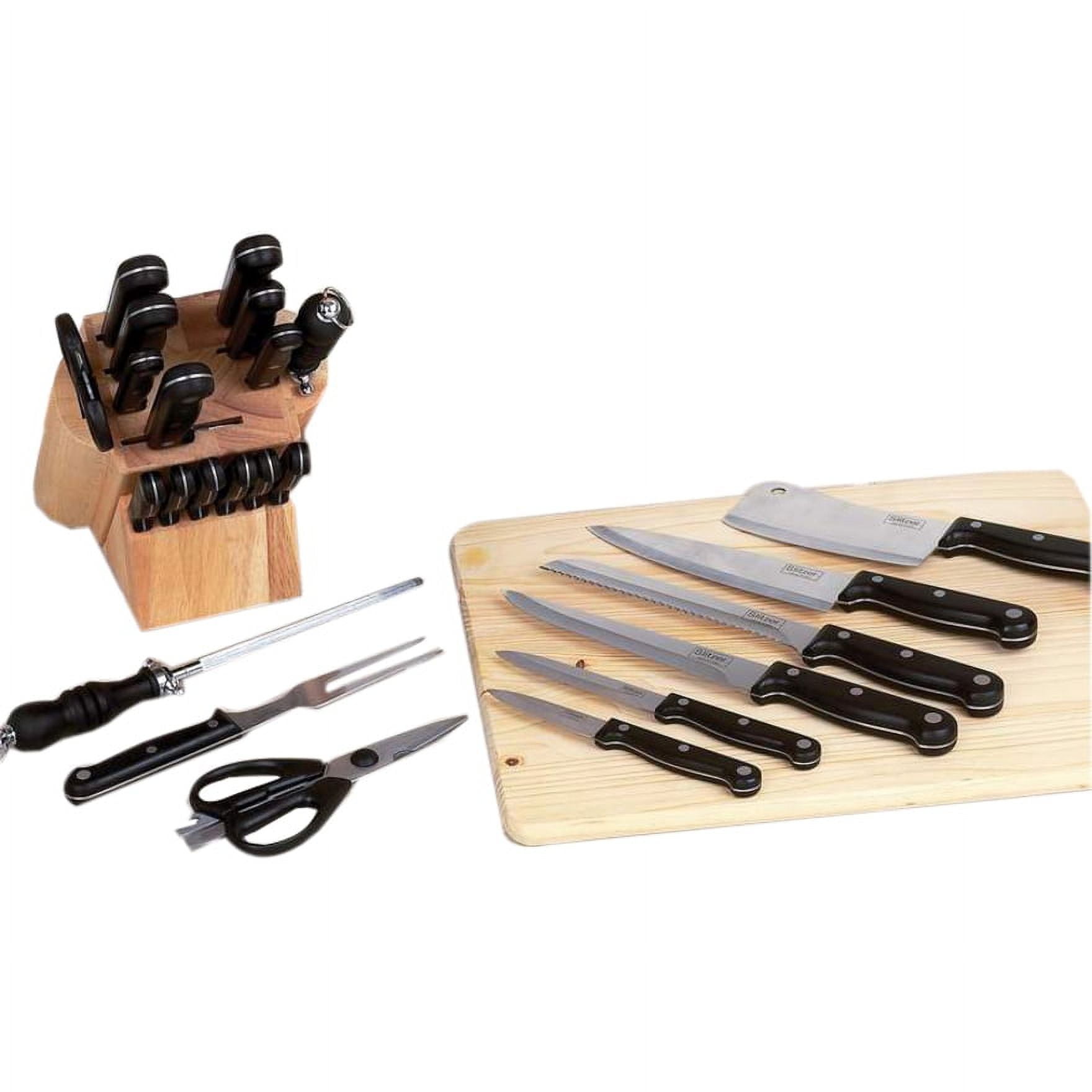 Slitzer 16pc Cutlery Set in Wood Block - Walmart.com