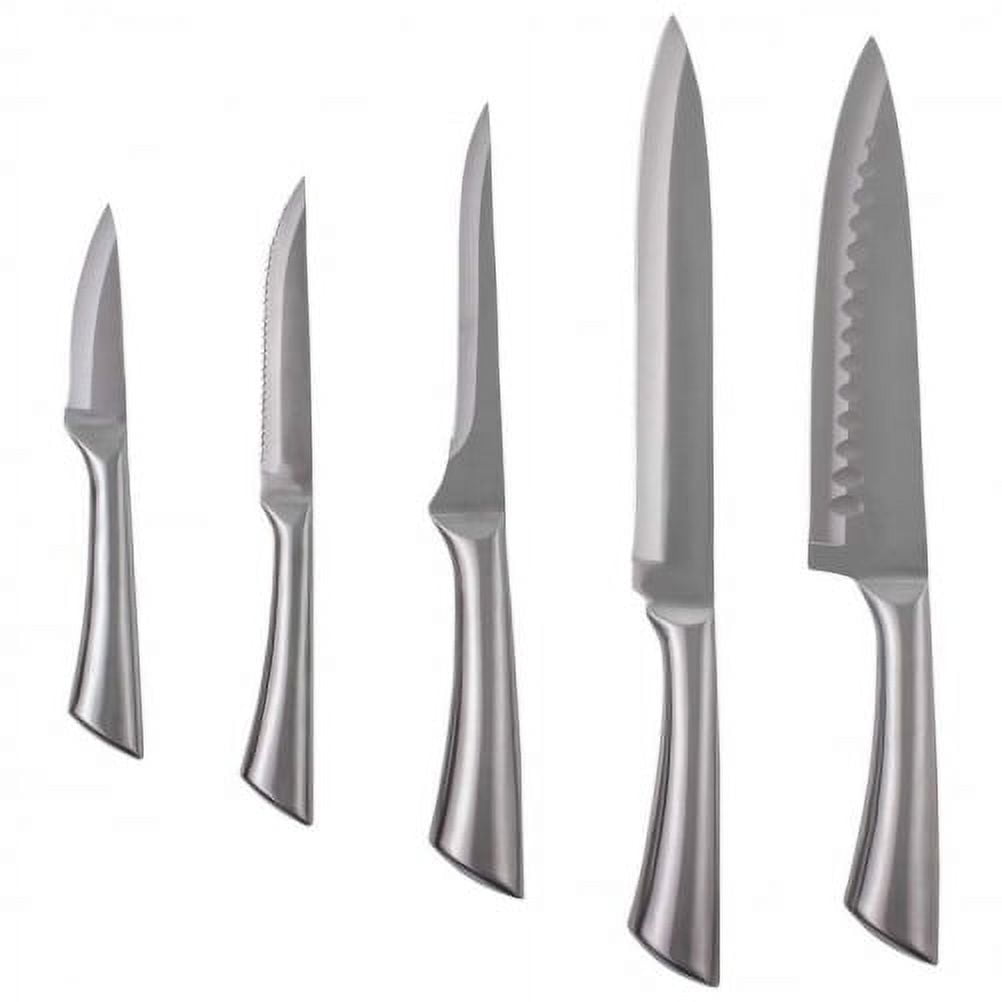Slitzer 5-piece Hollow Handle Stainless-Steel Kitchen Cutlery Set ...