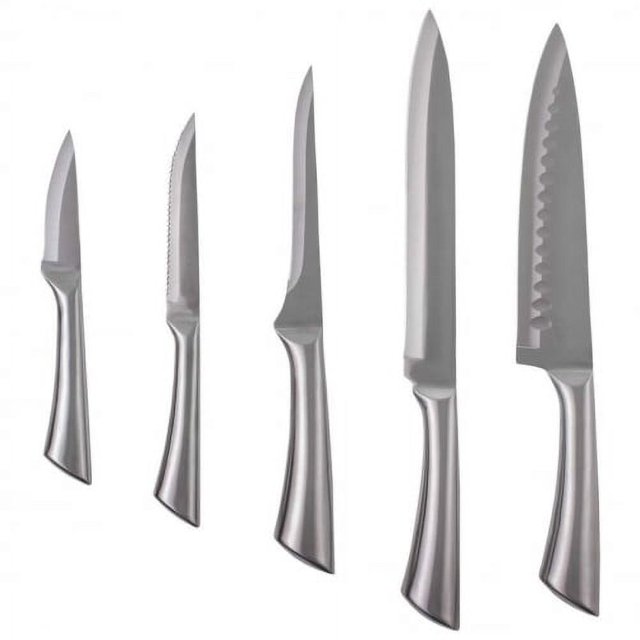 Slitzer 5-piece Hollow Handle Stainless-Steel Kitchen Cutlery Set ...