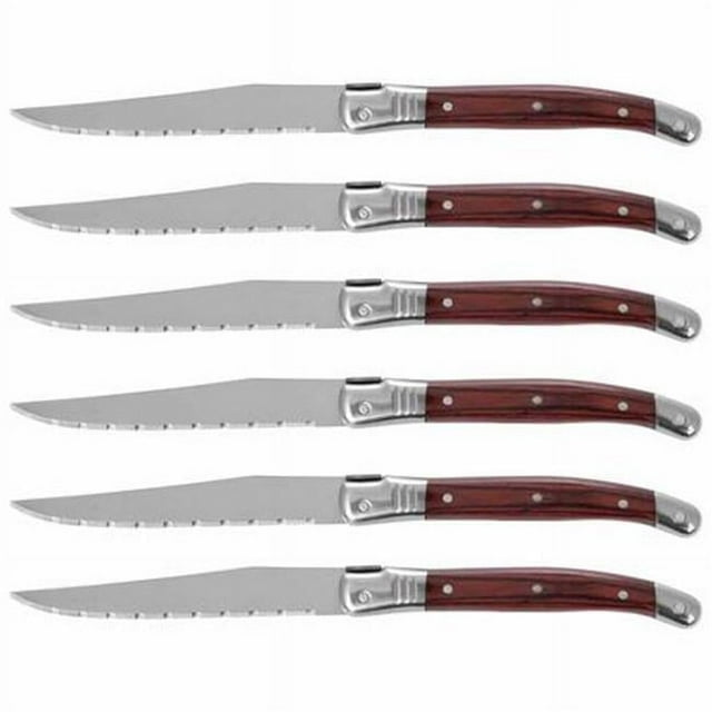 Slitzer 6-piece European Style Steak Knife Set, Low-Cost German Knives ...