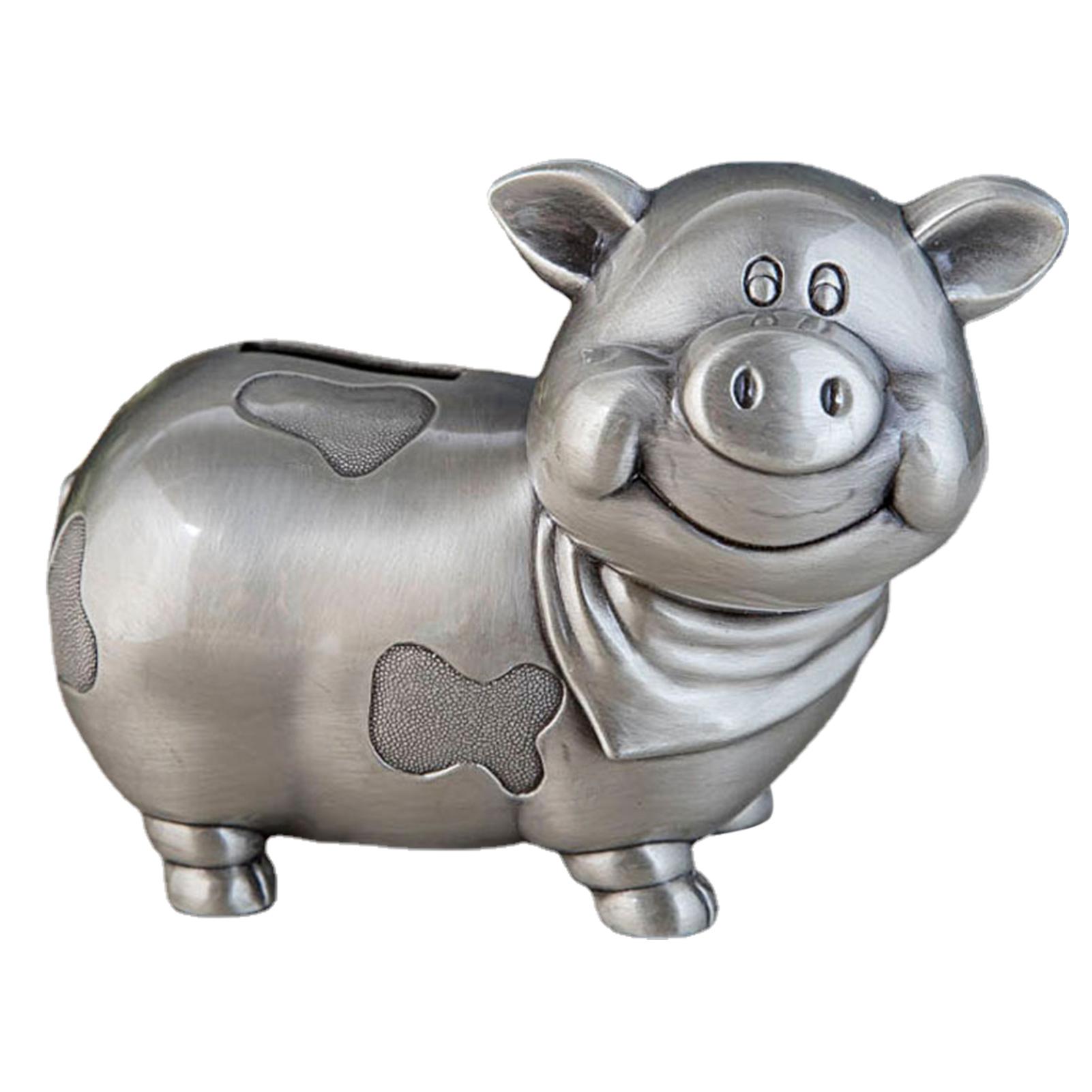 Sliver Pig Bank, Cute Pig Shaped Coin Piggy Bank, Year Of The Pig ...