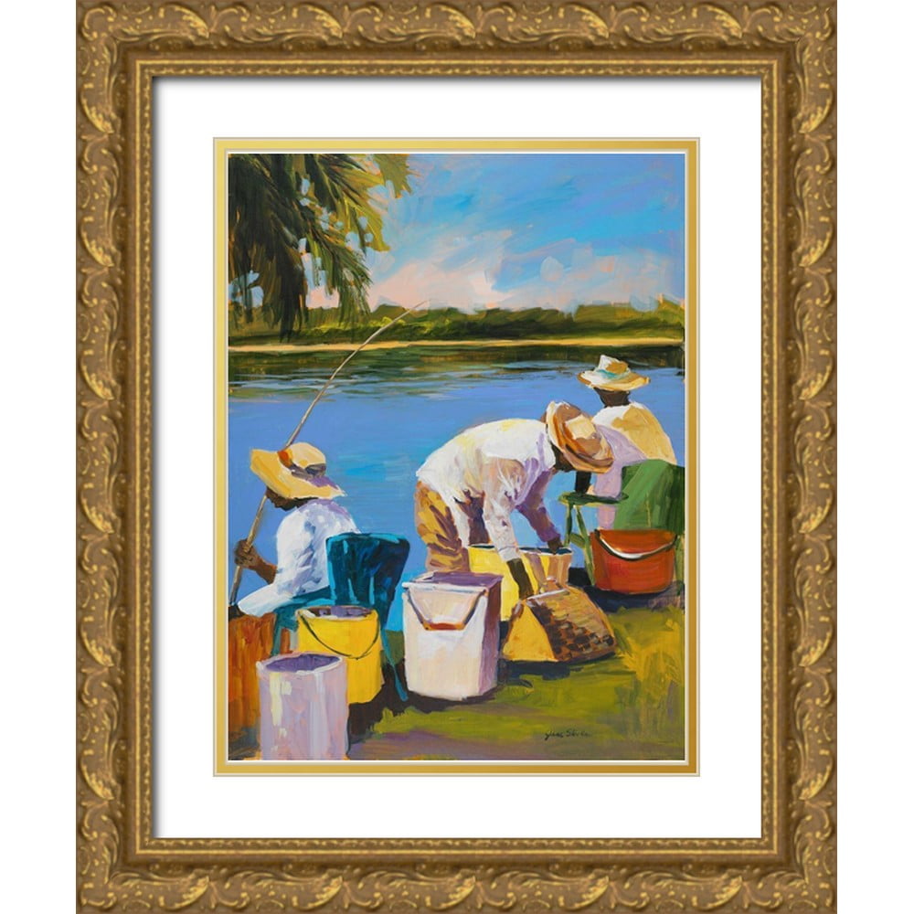 Slivka, Jane 25x32 Gold Ornate Wood Framed with Double Matting Museum ...