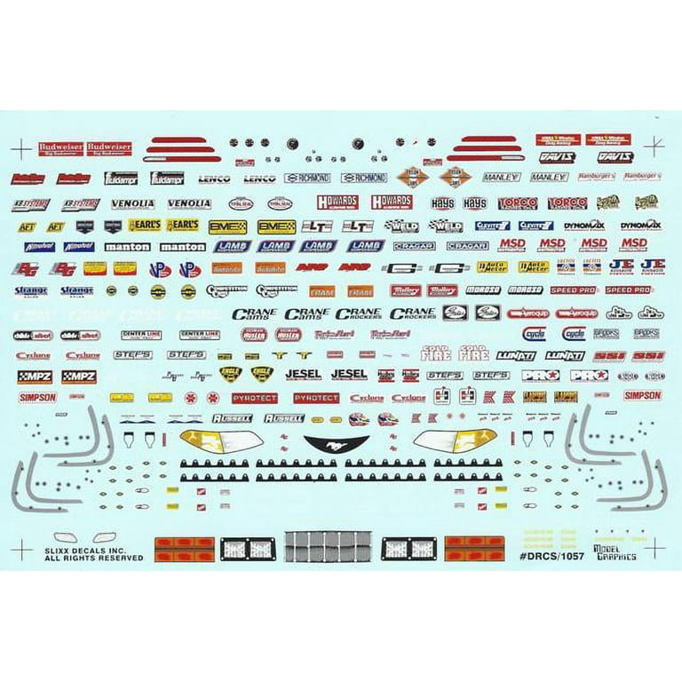 Drag Racing Decals