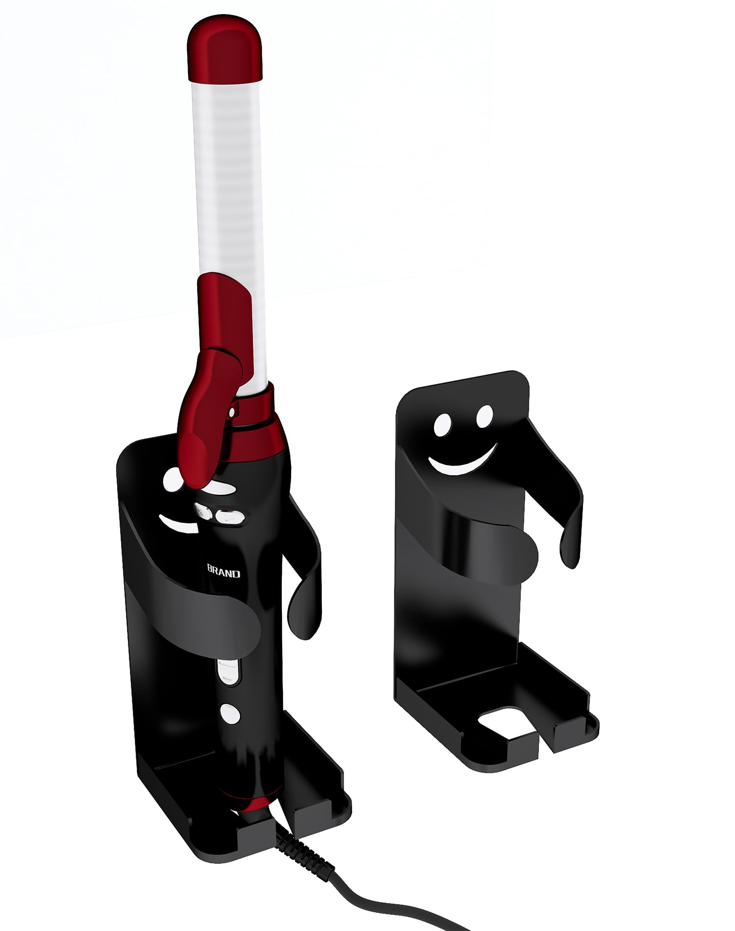 Slizy 2-in-1 Hair Tools Organizer - Wall Mount Curler & Straightener ...