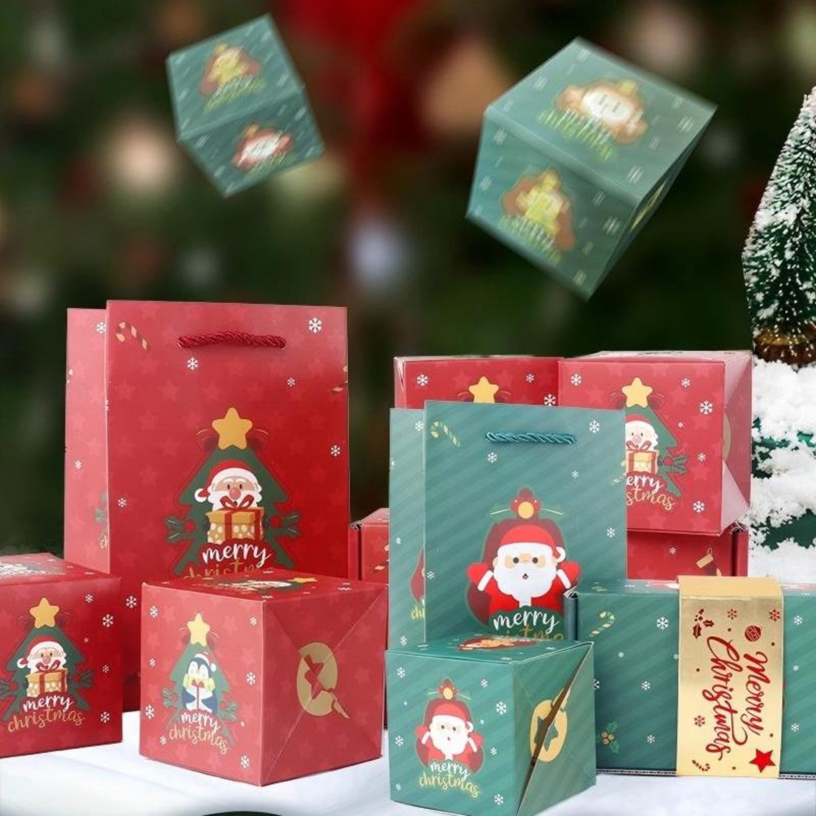Slmotua 2025 Christmas Surprise Explosion Box Foldable Gift Box for ...