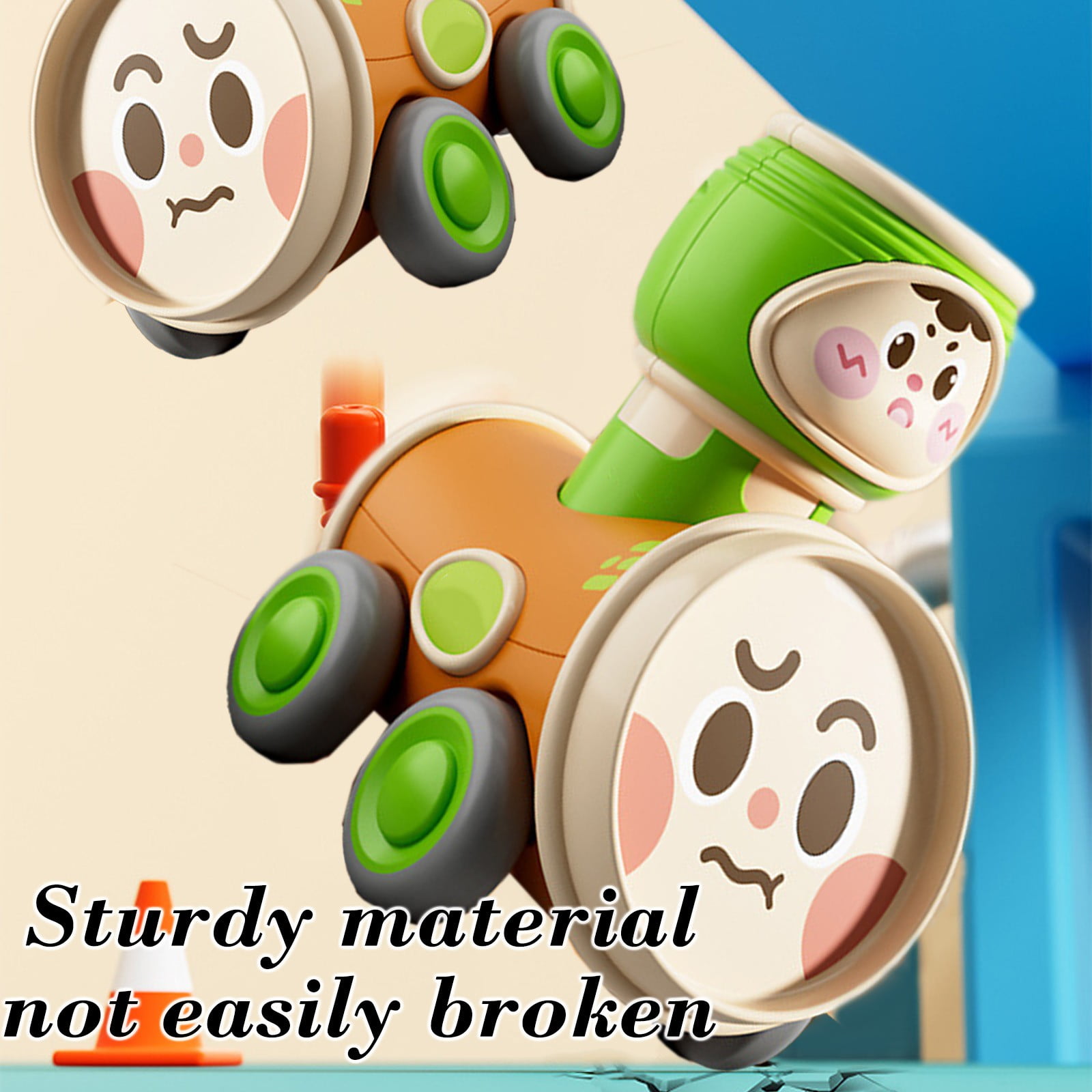 Slmotua Push and Go Toy Car with Whistle Sound for Child, No Batteries ...