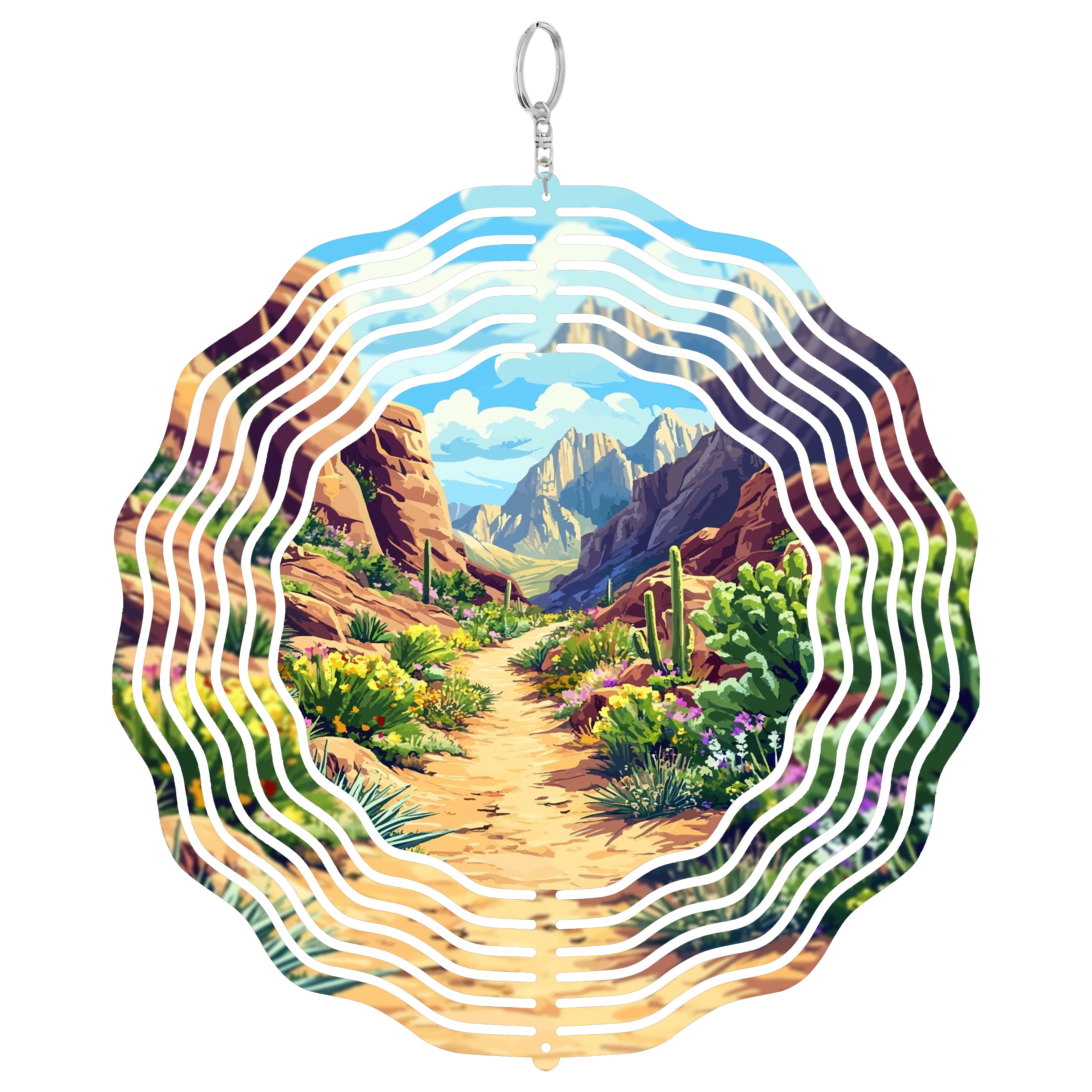 Sloan Canyon Area 3D Wind Spinner Stainless Steel Kinetic Art Garden ...