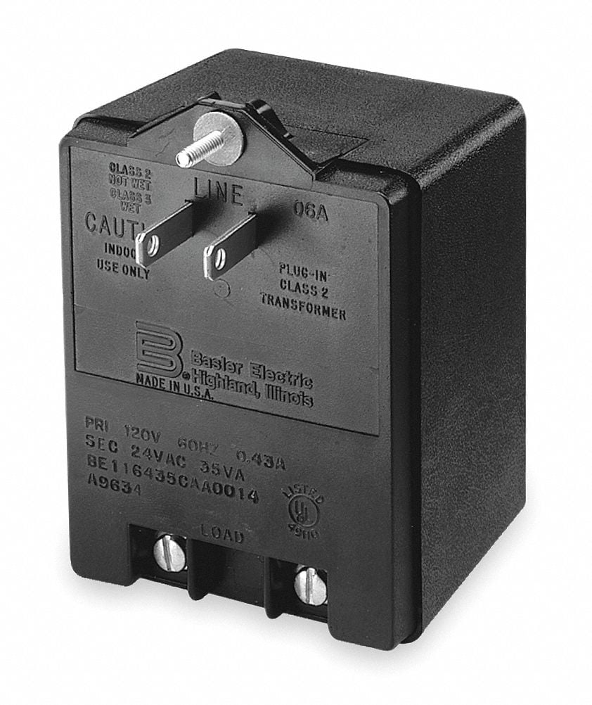 Sloan Plug-In Transformer,120V In/24V Out,35VA ETF-233 - Walmart.com