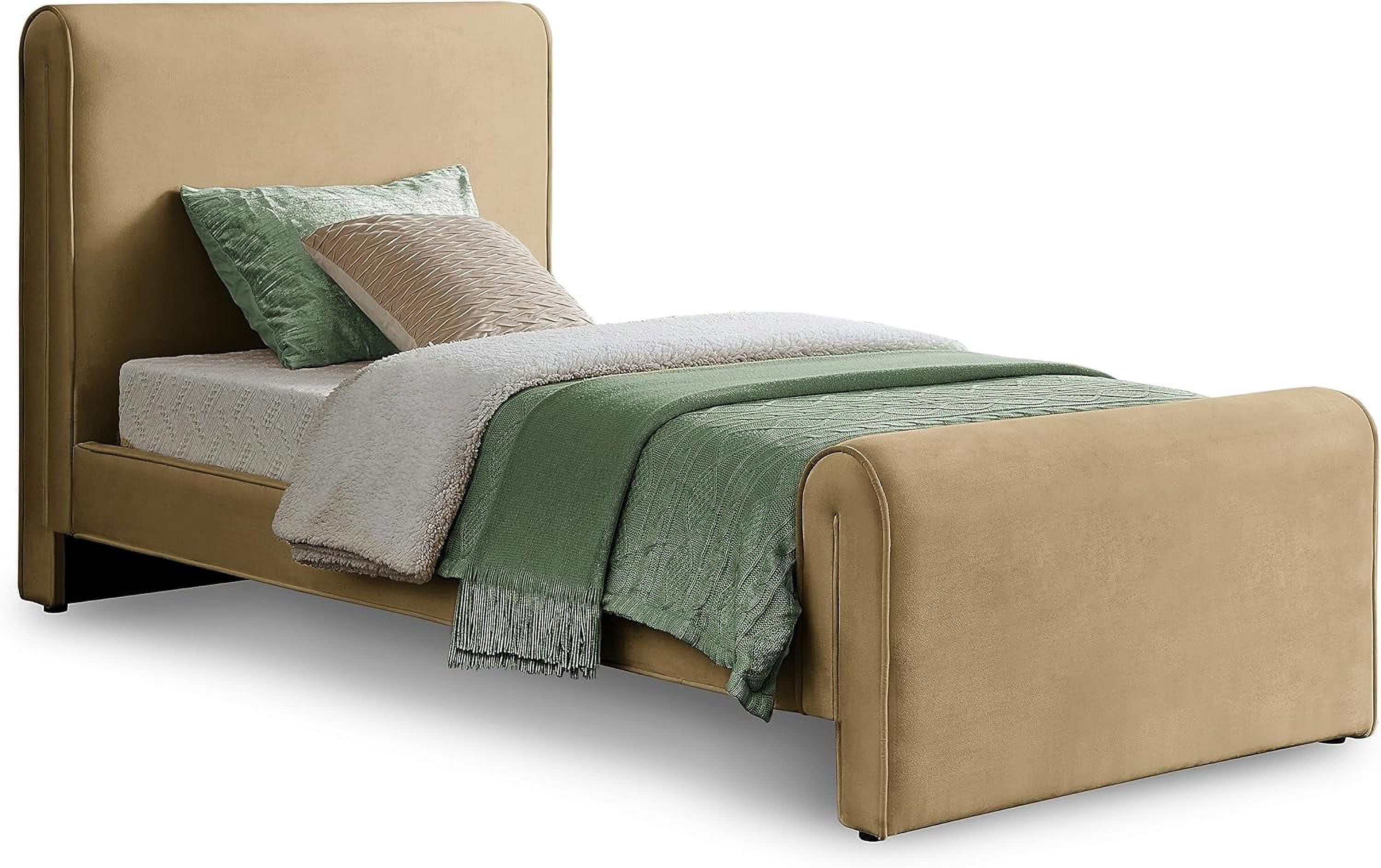 SloanCamel-T Sloan Collection Modern | Contemporary Velvet Upholstered ...