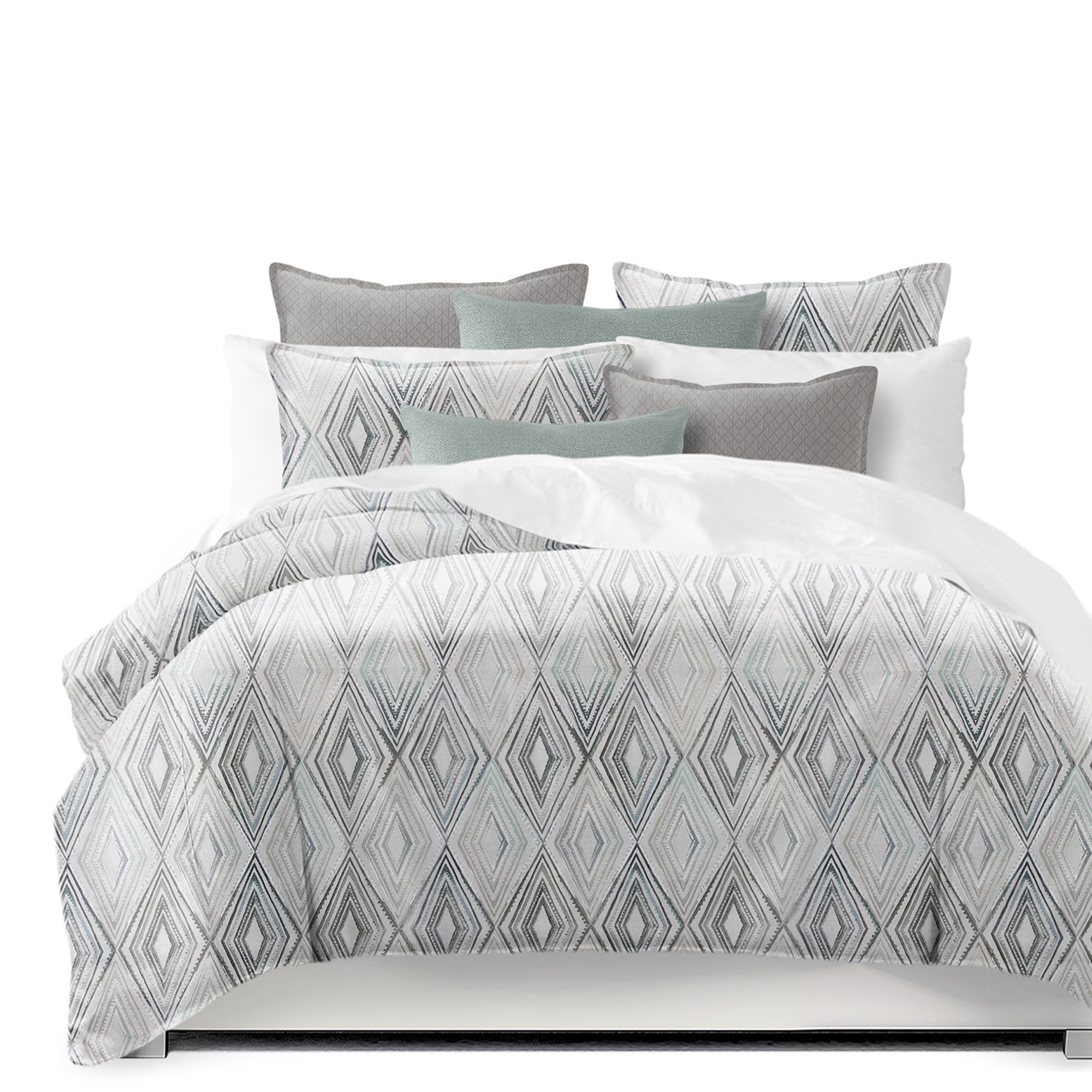 Sloane Seabreeze/Ivory Comforter Set Queen - Walmart.com