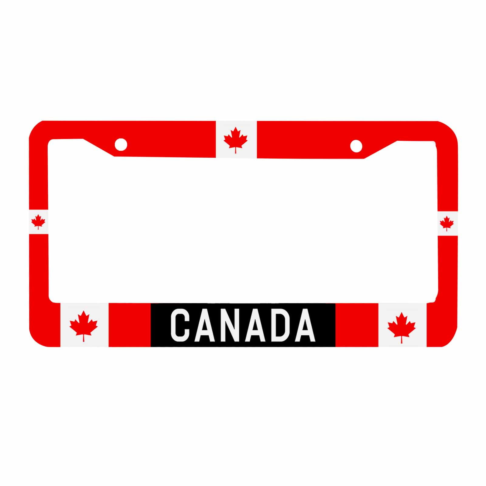 Sloboki Canada FLAG License Plate Frame Universal Aluminum Metal Car ...