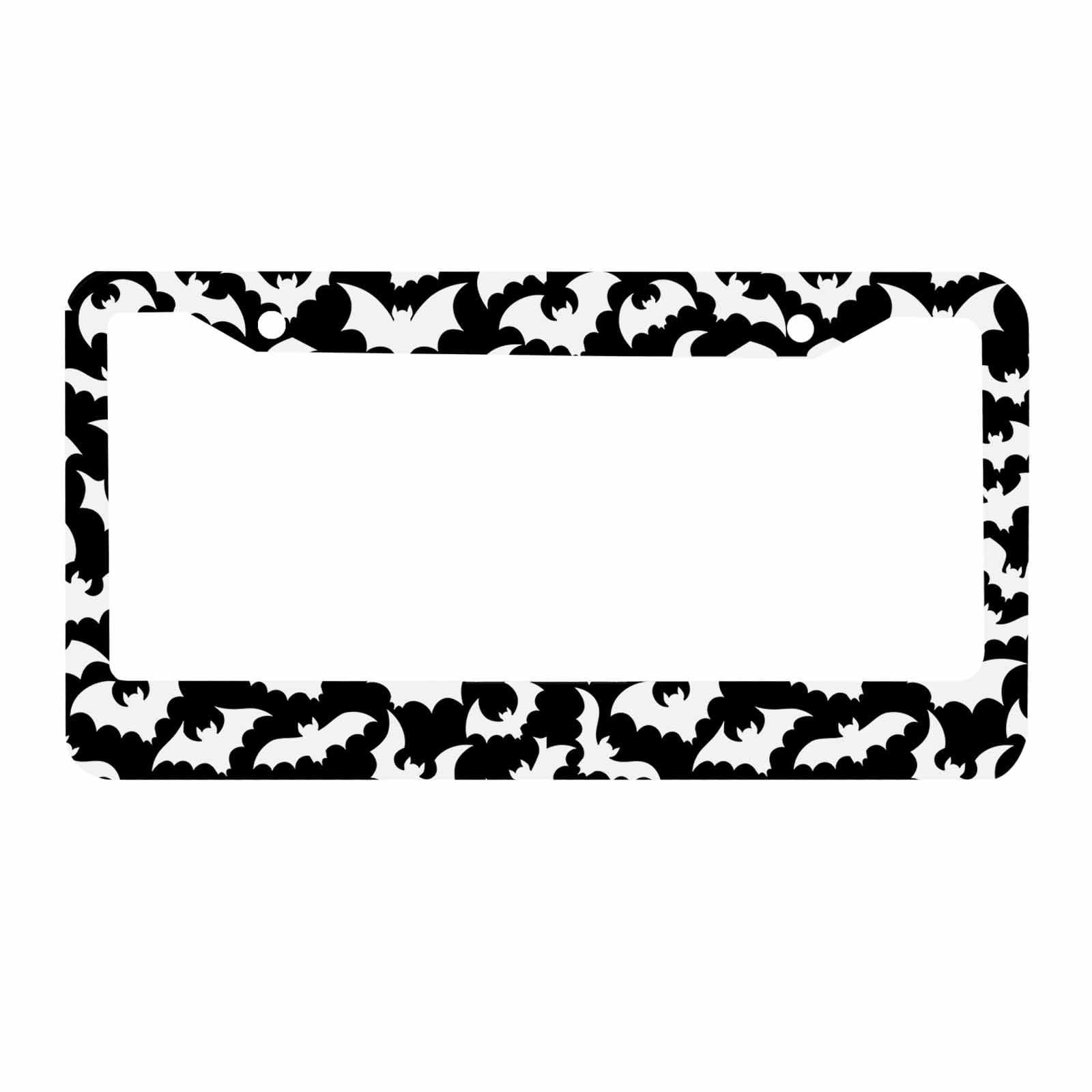 Sloboki Dense Bats License Plate Frame Universal Aluminum Metal Car Tag ...