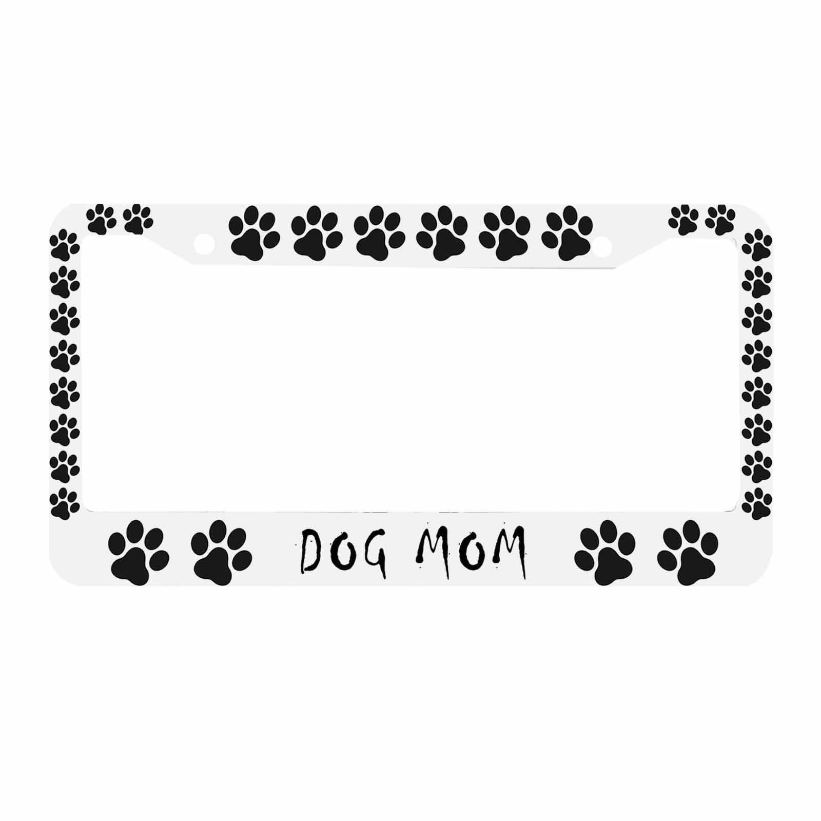 Sloboki Dog Mom Dog Lover License Plate Frame Universal Aluminum Metal ...