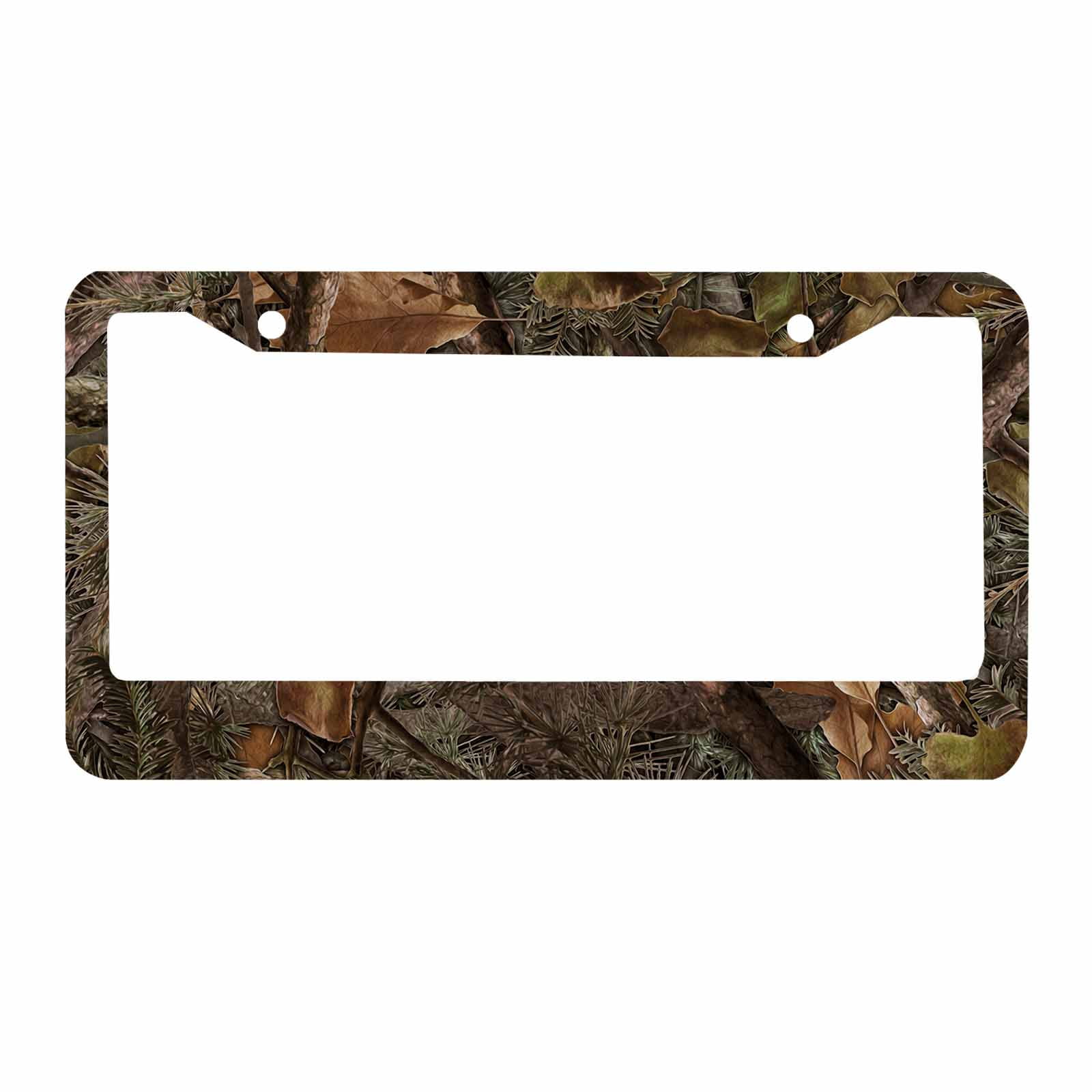 Sloboki Forest Camo License Plate Frame Universal Aluminum Metal Car ...